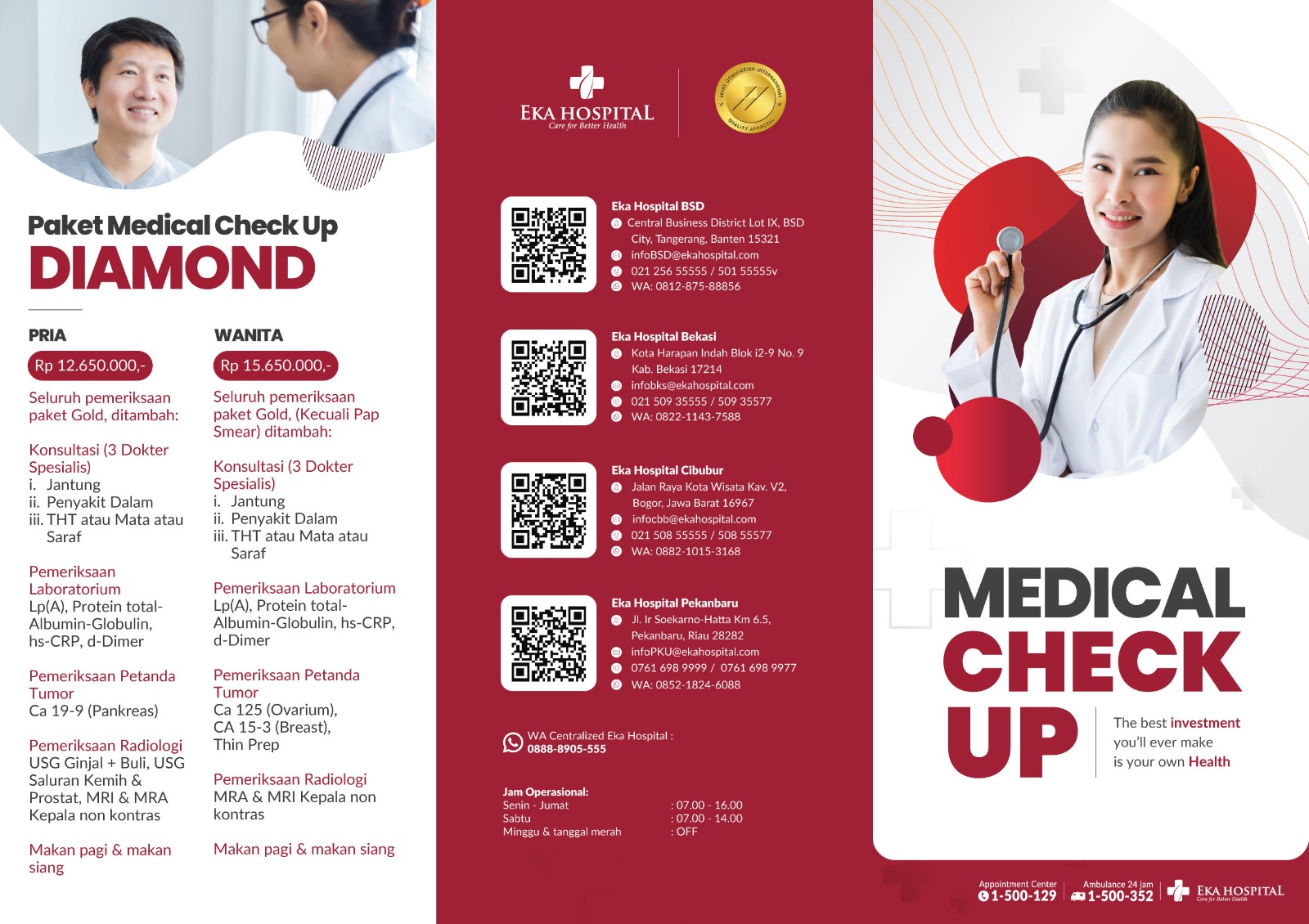 Paket Screening Kesehatan di Eka Hospital Group