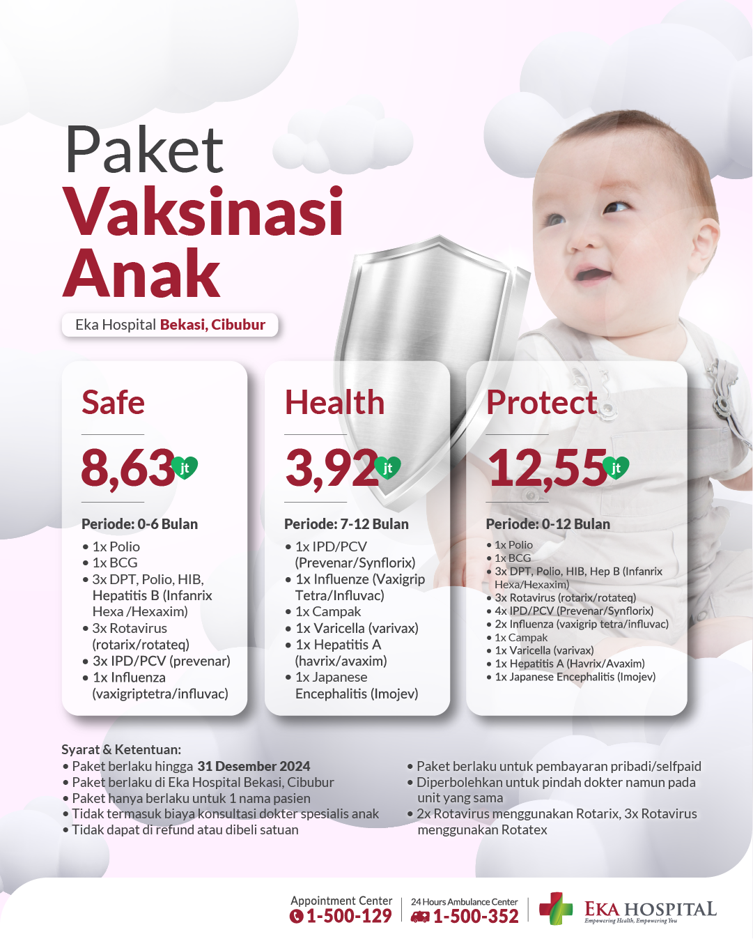 Paket Vaksinasi Anak Eka Hospital Group