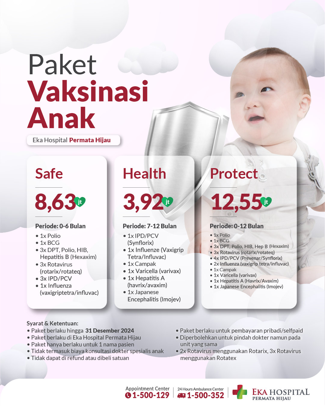 Paket Vaksinasi Anak Eka Hospital Group