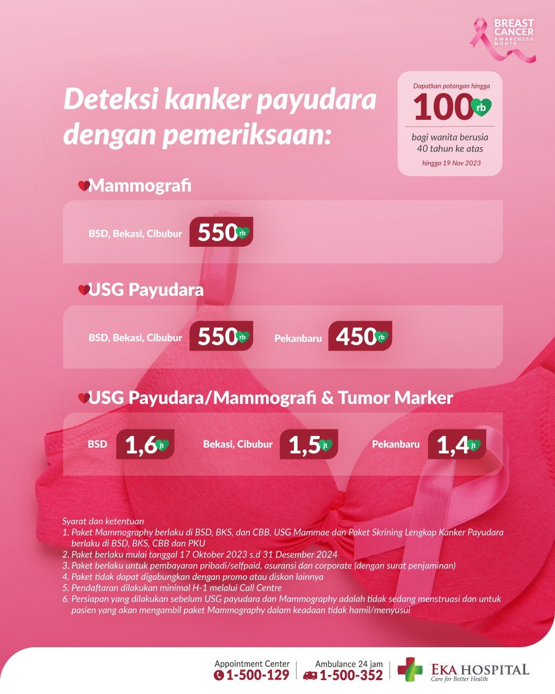 Paket Screening Kesehatan di Eka Hospital Group