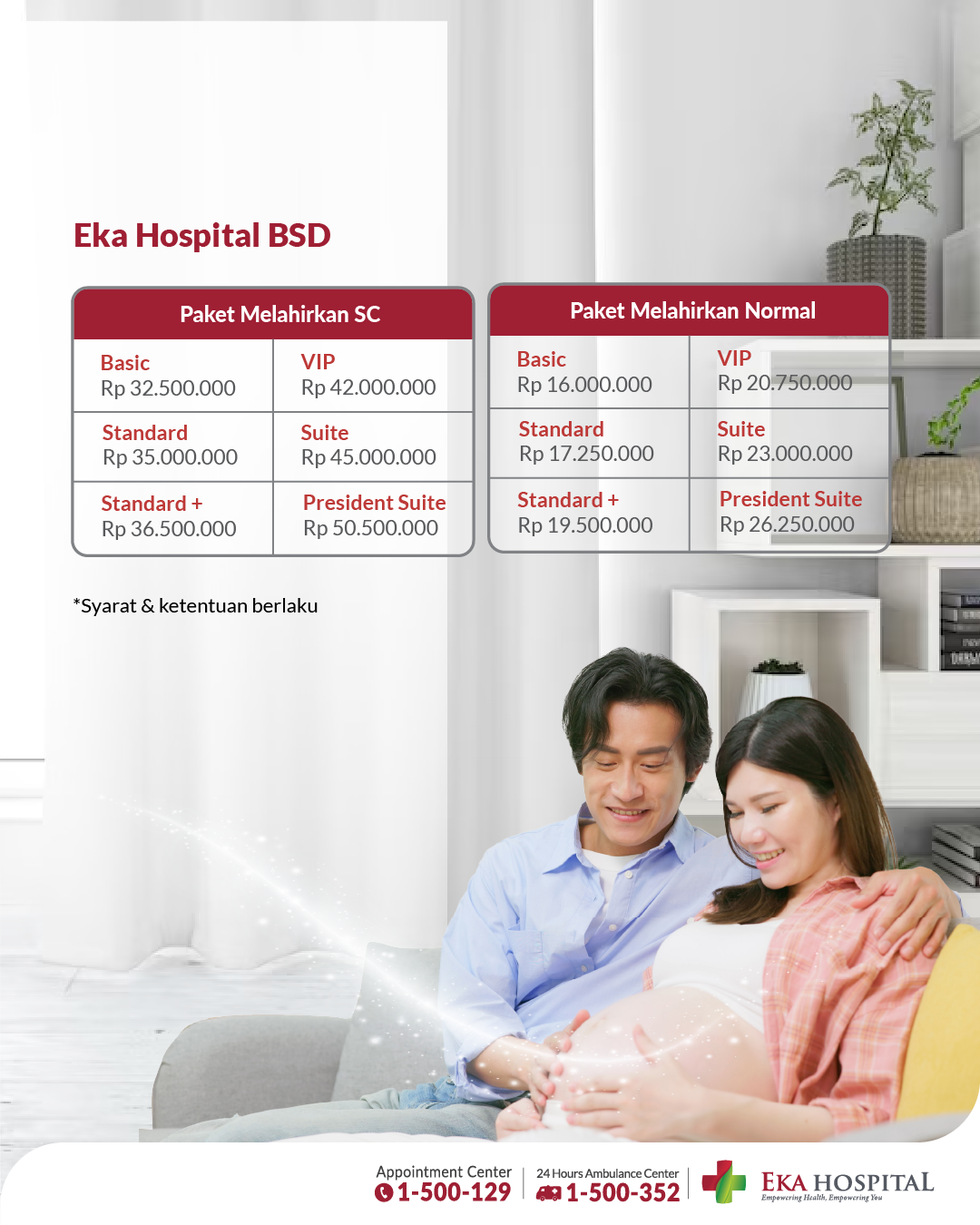 Paket Tindakan di Eka Hospital Group